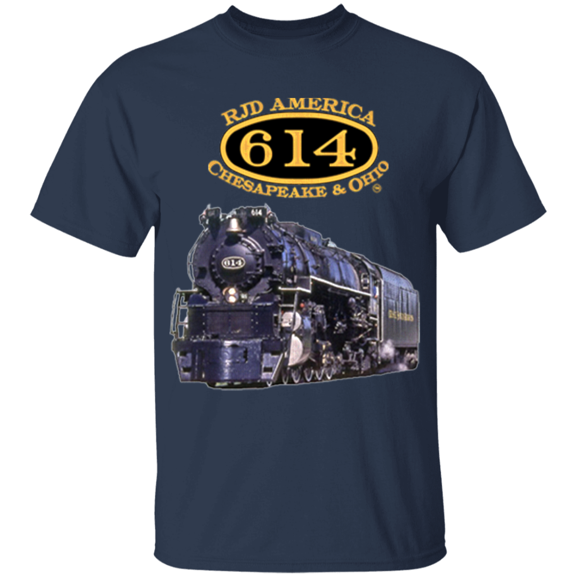 C&O 614 Shirts & T-Shirts - Railroad Apparel - Chesapeake & Ohio 614 ...